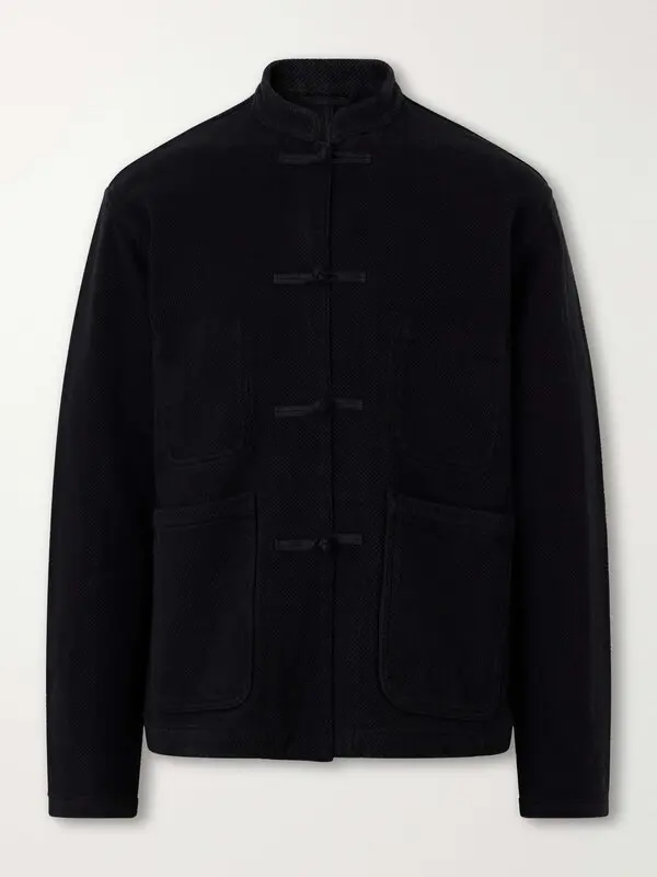 Blue Blue Japan Mandarin-collar Cotton-sashiko Jacket