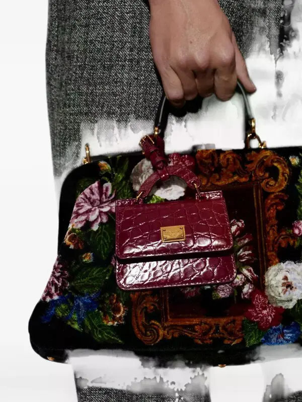 Dolce & Gabbana Croc-effect Leather Card Holder