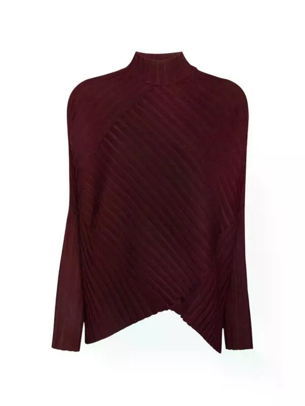 ELENA MIRÒ Ribbed-knit Asymmetric Sweater