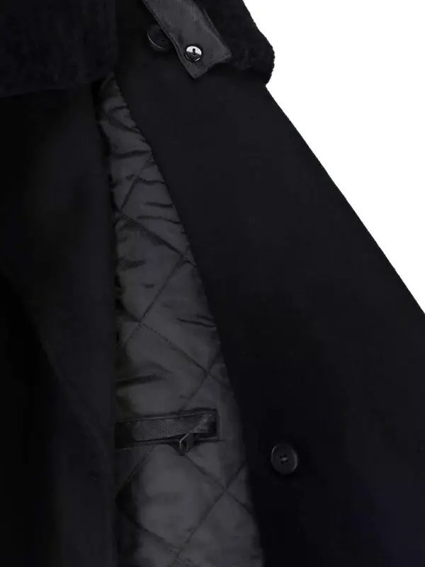 Mackage Shearling-collar Double-breasted Coat