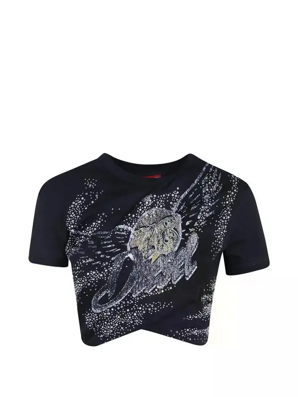 DIESEL® Rucked-up T-shirt In Double-layer Jersey
