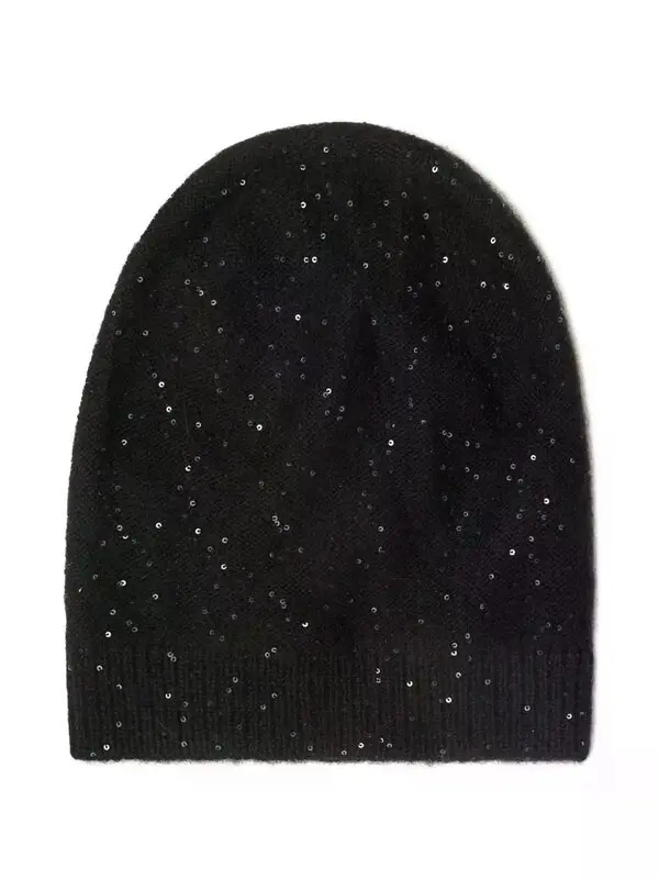 Fabiana Filippi Sequin-embellished Beanie Hat
