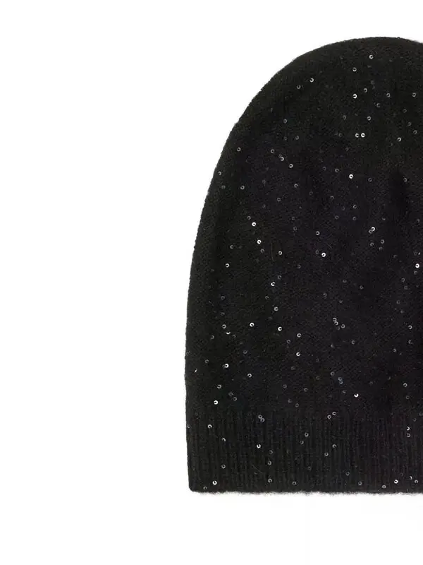 Fabiana Filippi Sequin-embellished Beanie Hat