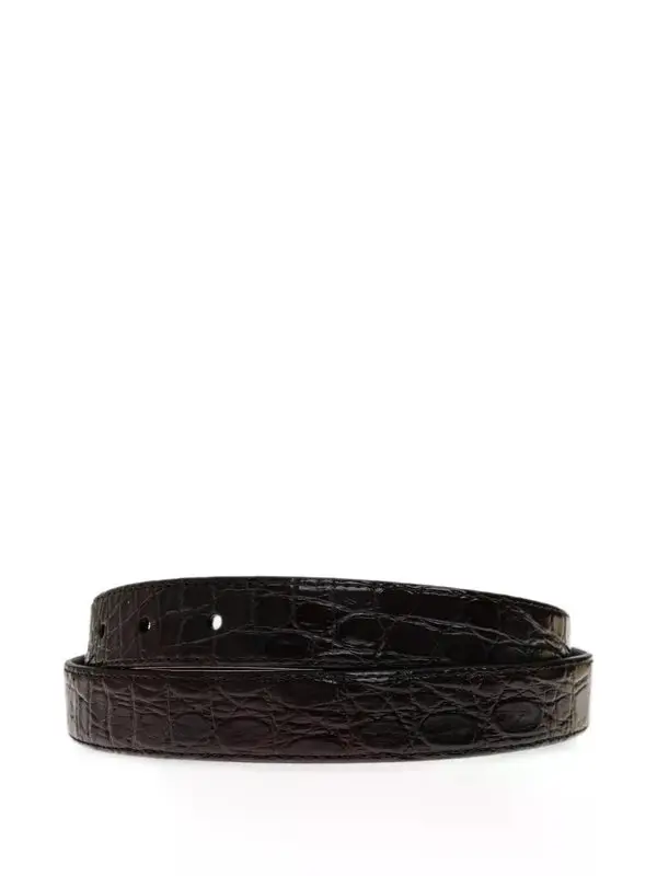 Dolce & Gabbana Crocodile-effect Leather Belt