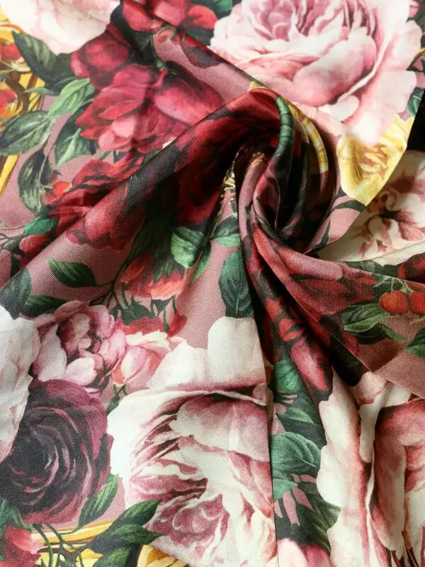 Dolce & Gabbana Floral-print Silk Scarf