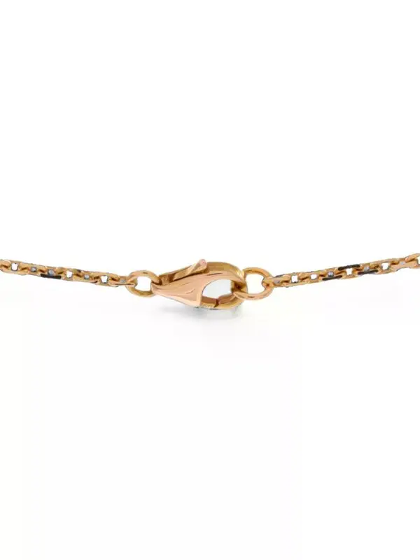 Cartier Love Interlocking 18k Rose Gold With Diamonds Necklace