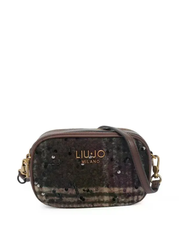 Liu Jo Sequin-embellished Checked Shoulder Bag