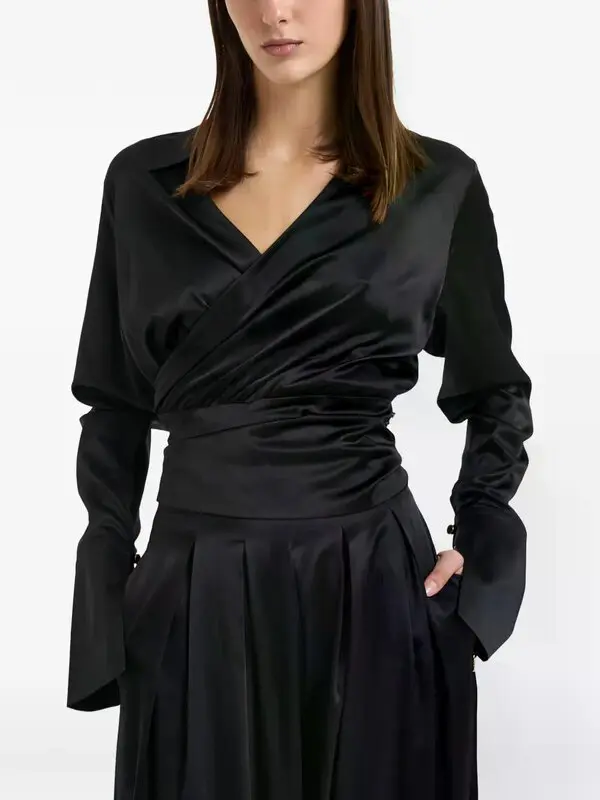 DANAME Alexa Wrap-style Long-sleeve Shirt