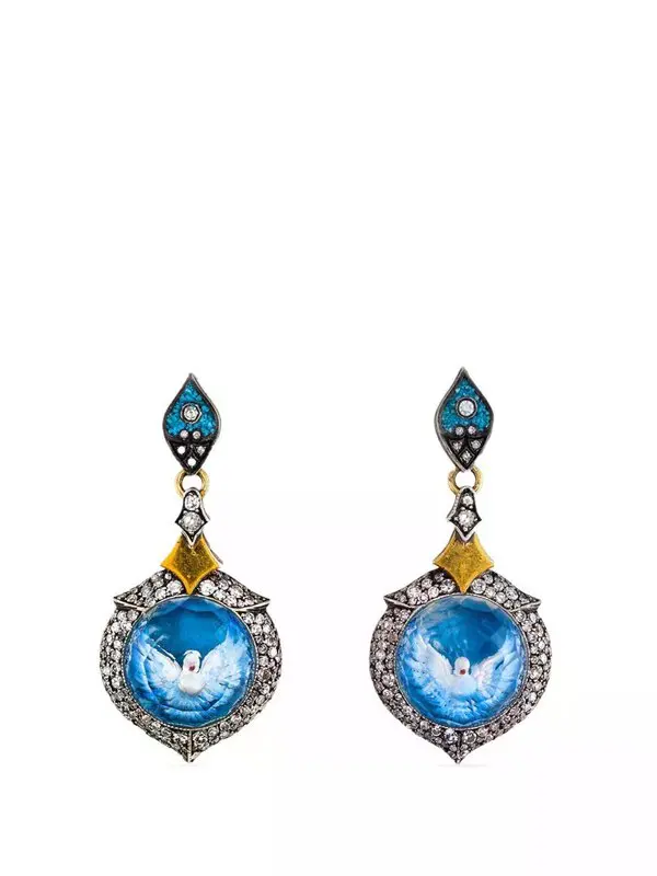 SEVAN BIÇAKÇI Diamond Dove Drop Earrings