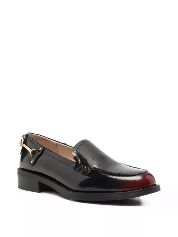 Liu Jo Patent-leather Logo-plaque Loafers