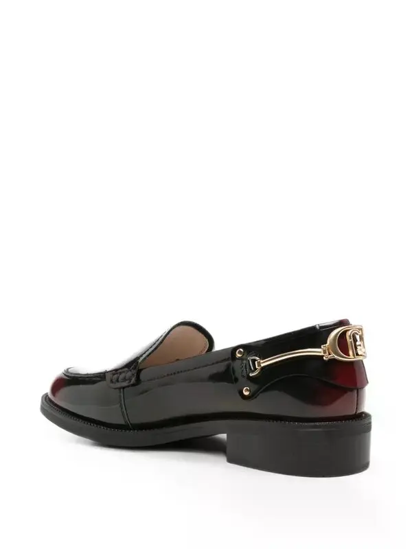 Liu Jo Patent-leather Logo-plaque Loafers