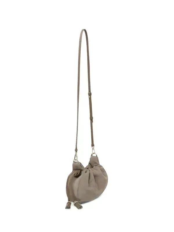 Fabiana Filippi Tassel-embellished Ruched Shoulder Bag