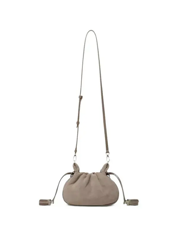 Fabiana Filippi Tassel-embellished Ruched Shoulder Bag