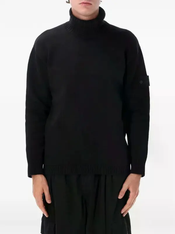 Stone Island 5100038 Winter Cotton_s.i. Ghost Jumper - Black