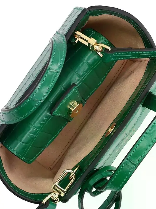 HIDESINS Xs Flap Crocodille-effect Tote Bag - Green