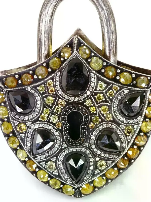 SEVAN BIÇAKÇI Embellished Diamond Shield Pendant