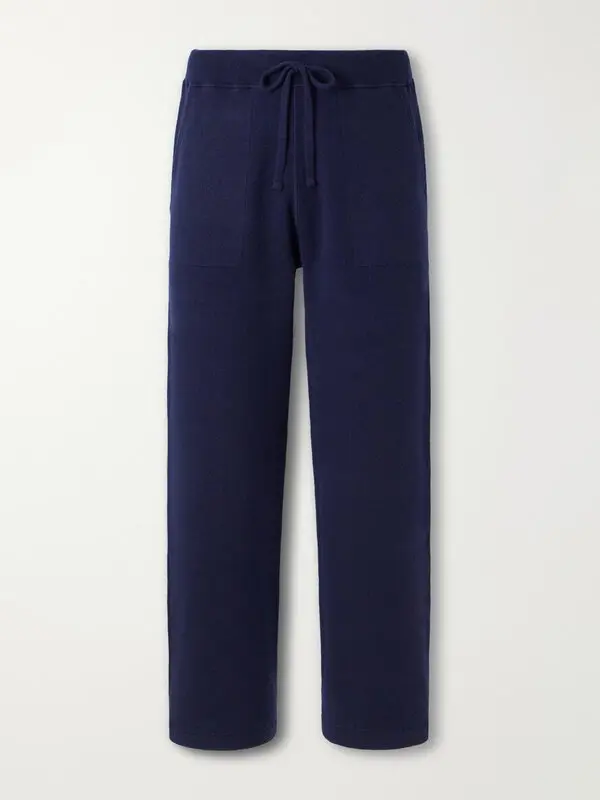 Aimé Leon Dore Straight-leg Cashmere-blend Sweatpants - Blue