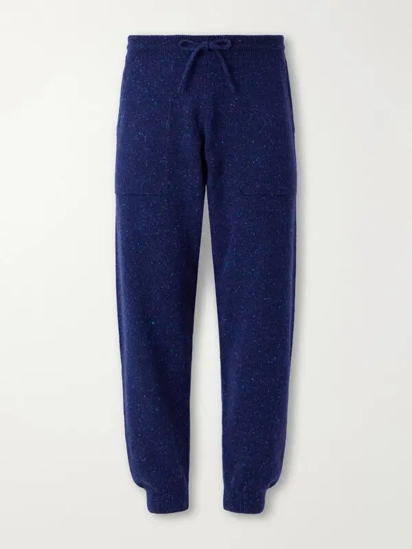 BEGG & CO. Brennan Tapered Cashmere Sweatpants - Blue