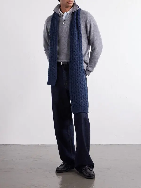 BEGG & CO. Bernard Cashmere And Wool-blend Scarf