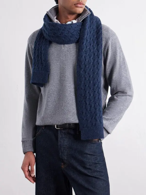BEGG & CO. Bernard Cashmere And Wool-blend Scarf