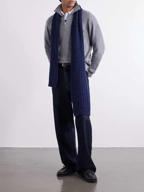 BEGG & CO. Bernard Cashmere And Wool-blend Scarf
