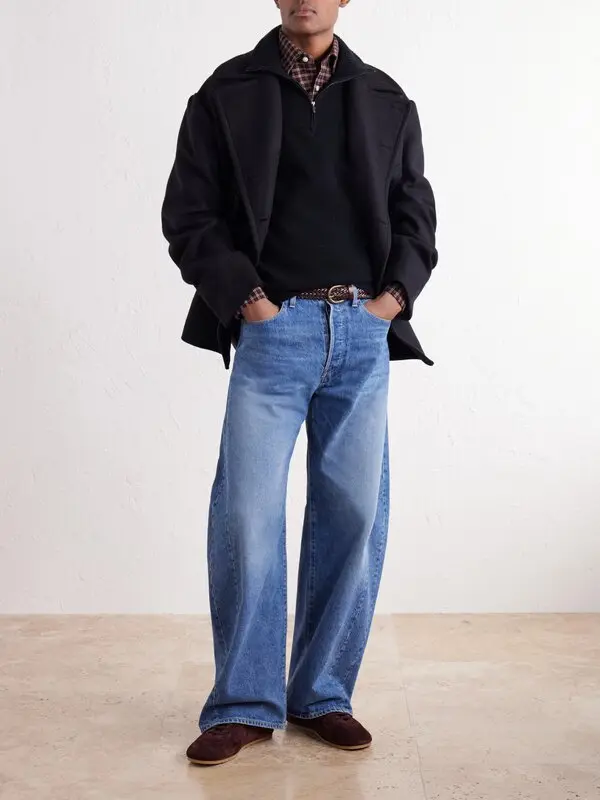 Altea Half-zip Virgin Wool Sweater - Black
