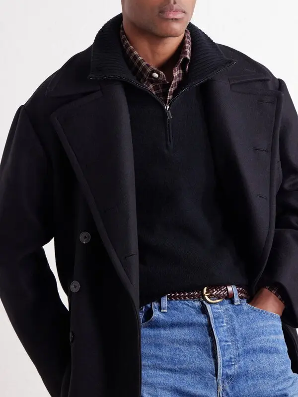 Altea Half-zip Virgin Wool Sweater - Black
