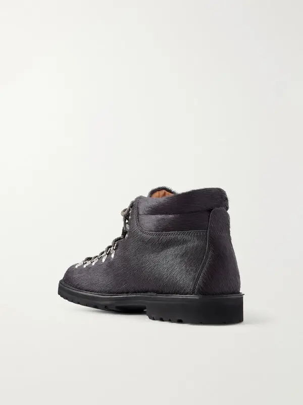 Nn07 Fracap M127 Calf Hair Hiking Boots - Gray