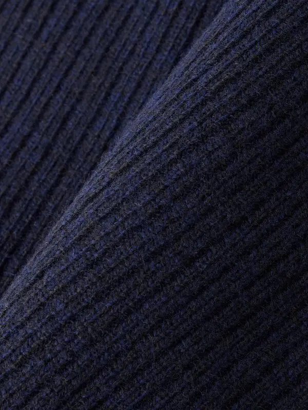 Blue Blue Japan Wool, Yak And Cashmere-blend Scarf - Blue