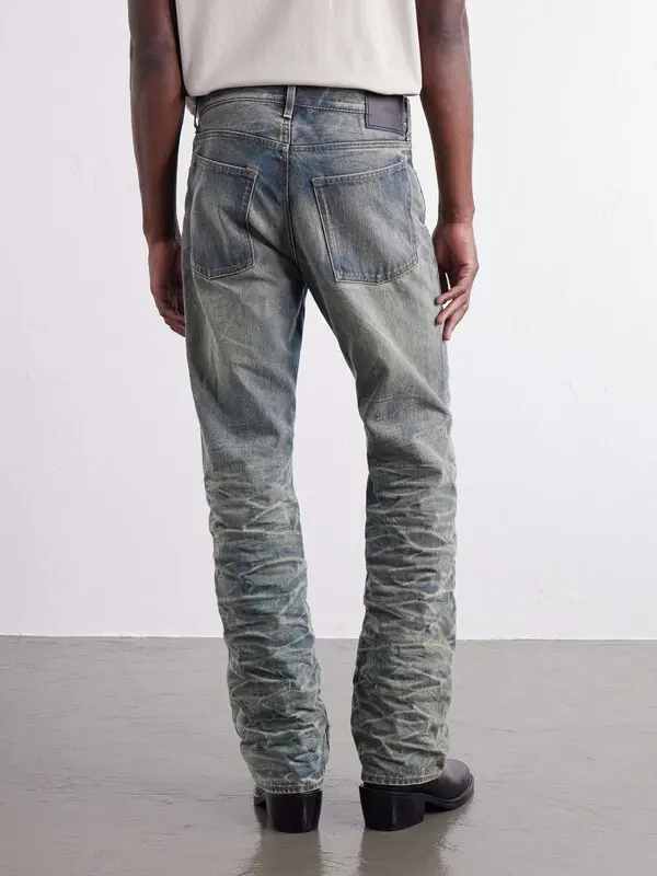 Acne Studios Washed Whiskered Straight-leg Jeans