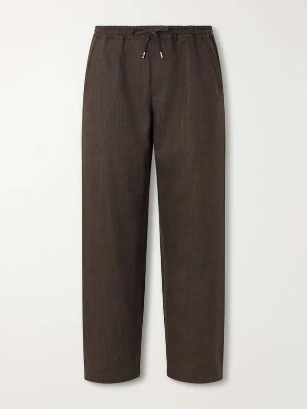 A KIND OF GUISE Samurai Wide-leg Wool-twill Drawstring Trousers