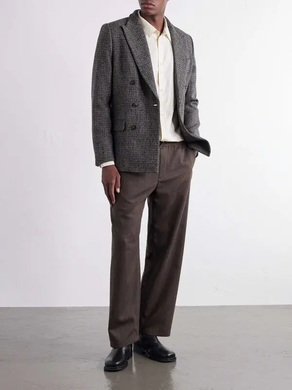 A KIND OF GUISE Samurai Wide-leg Wool-twill Drawstring Trousers