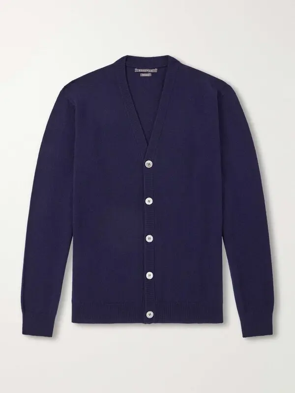 BEGG & CO. Heriot Cashmere Cardigan - Navy