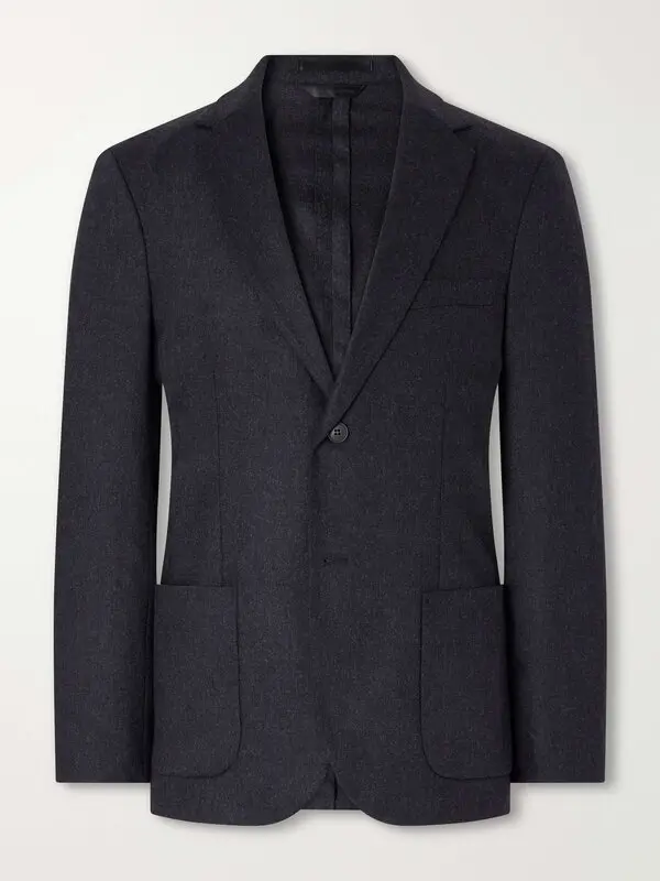 Sunspel Wool And Cashmere-blend Flannel Suit Jacket