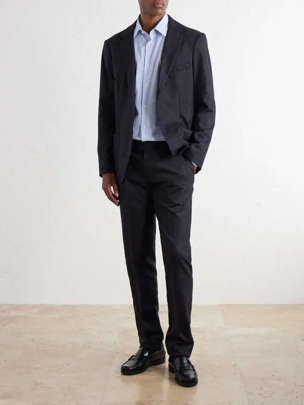 Sunspel Wool And Cashmere-blend Flannel Suit Jacket