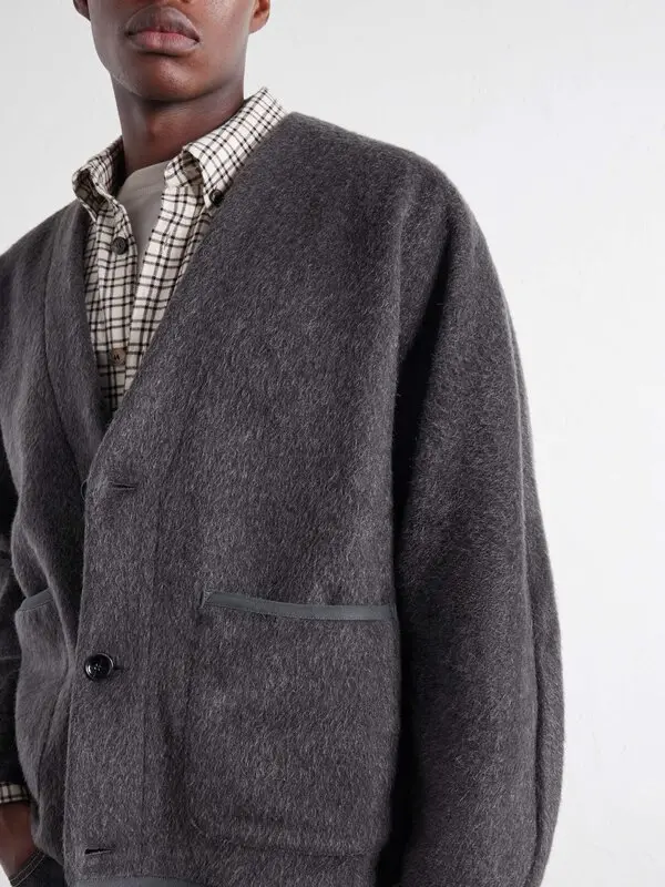 A KIND OF GUISE Kaan Brushed Wool-blend Cardigan