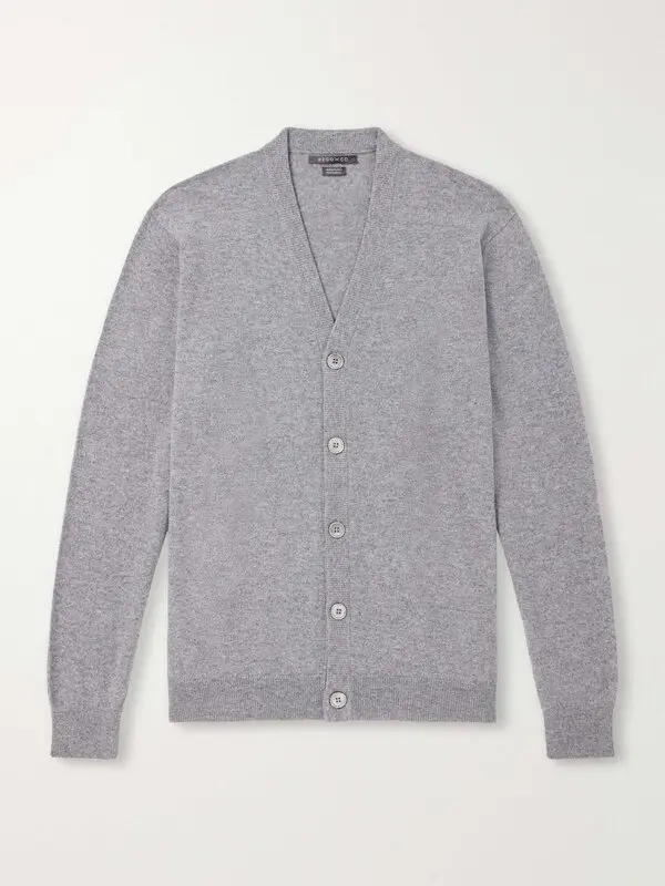 BEGG & CO. Heriot Cashmere Cardigan - Gray