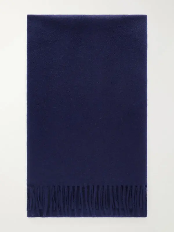 BEGG & CO. Arran Fringed Brushed-cashmere Scarf