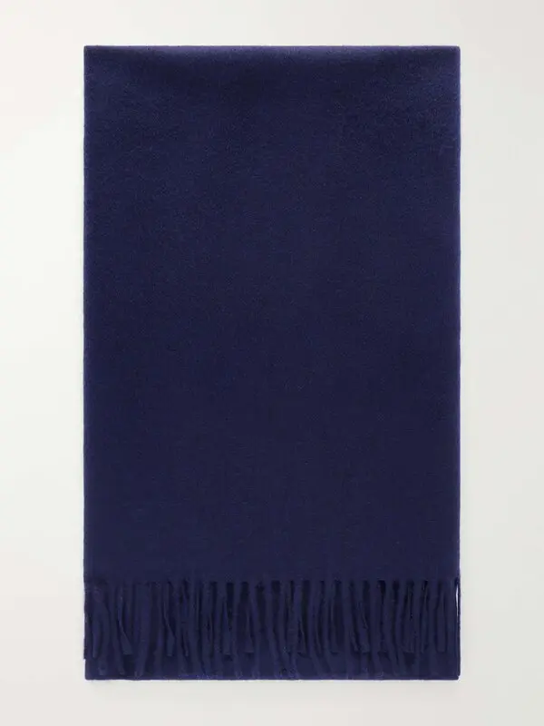 BEGG & CO. Arran Fringed Brushed-cashmere Scarf