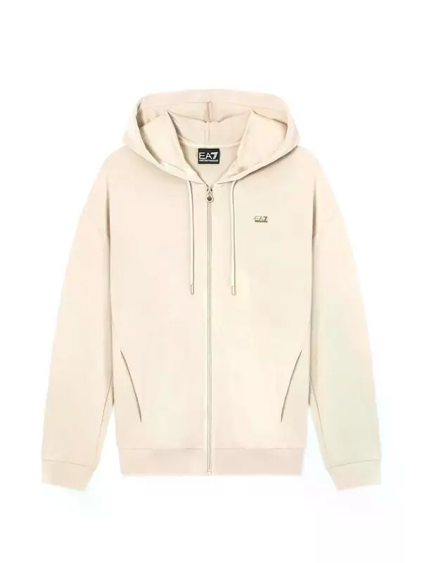 EA7 Logo-plaque Zip-up Hoodie