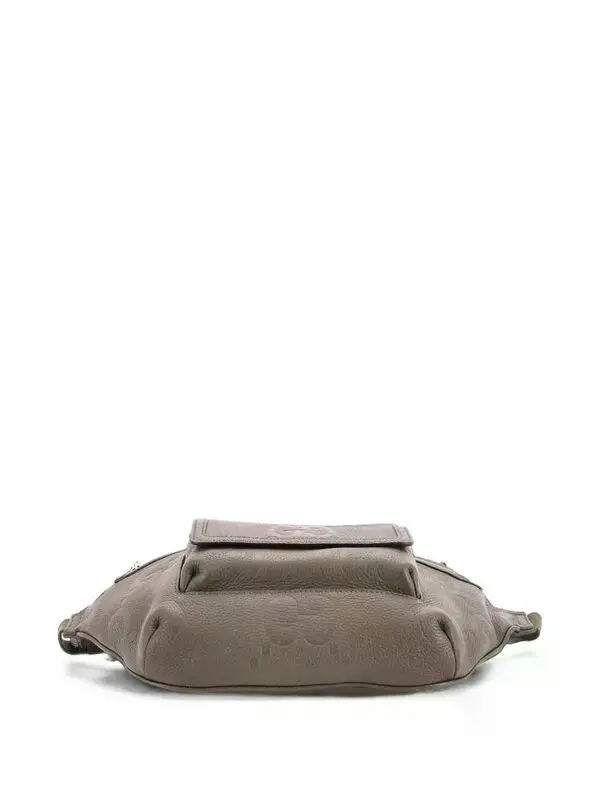 Gucci Front Pocket Jumbo Gg Embossed Leather Belt Bag
