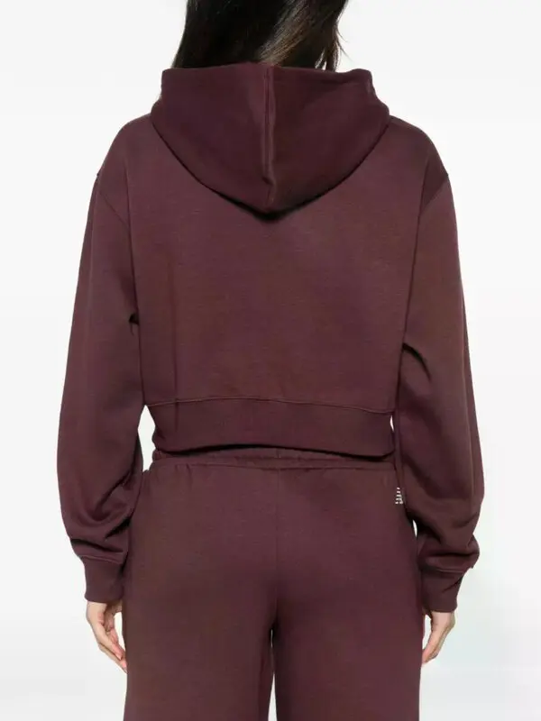 NEW BALANCE Logo-print Cropped Hoodie