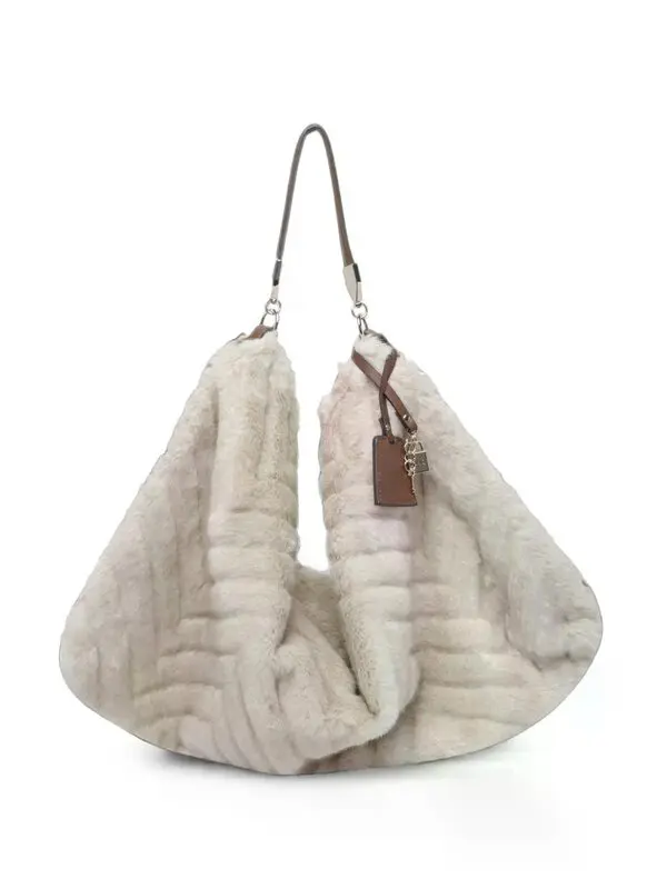 Liu Jo Chevron Faux-fur Tote Bag