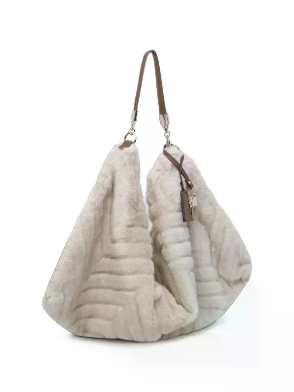 Liu Jo Chevron Faux-fur Tote Bag