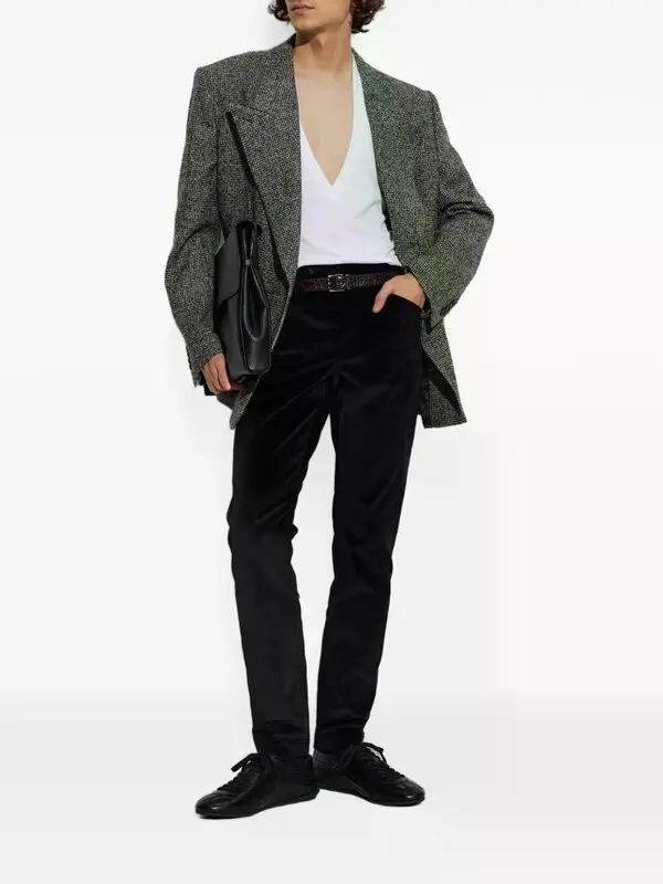 Dolce & Gabbana Sinatra Double-breasted Jacket In Birdseye Wool Blend