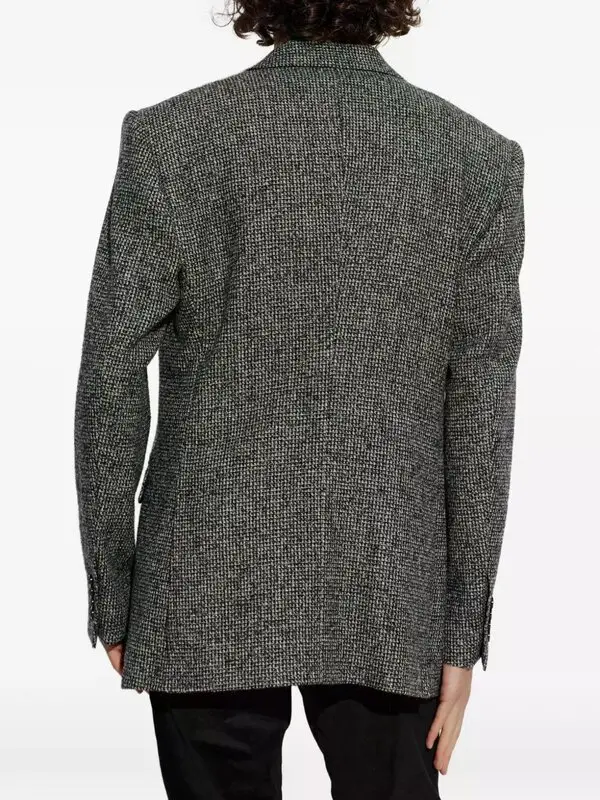 Dolce & Gabbana Sinatra Double-breasted Jacket In Birdseye Wool Blend