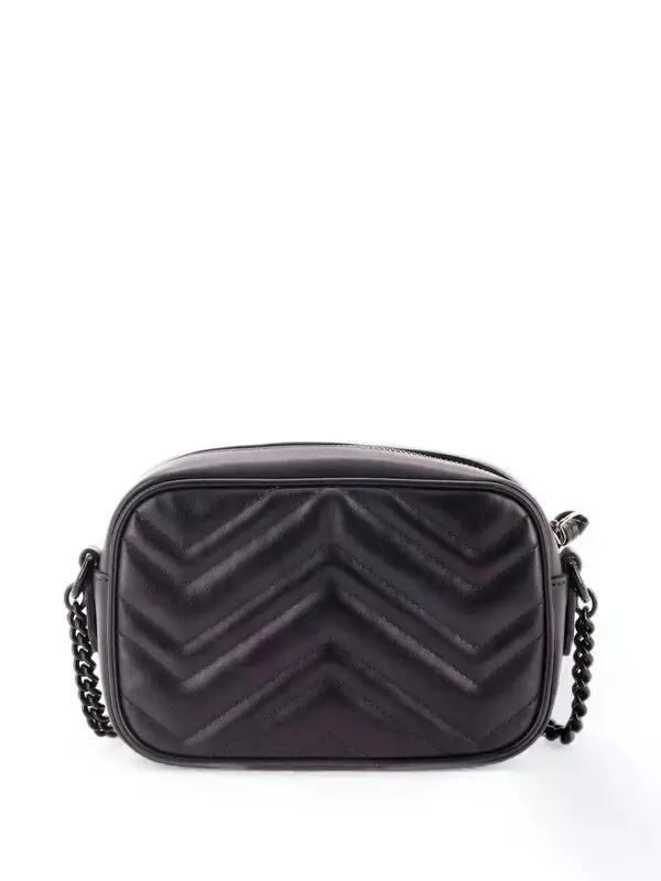 Gucci Gg Marmont Monochrome Shoulder Bag Matelasse Leather Mini Crossbody Bag