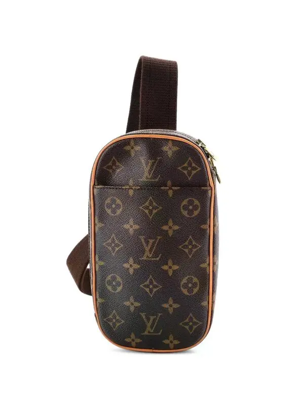 LOUIS VUITTON Pochette Gange Monogram Canvas Belt Bag - Brown
