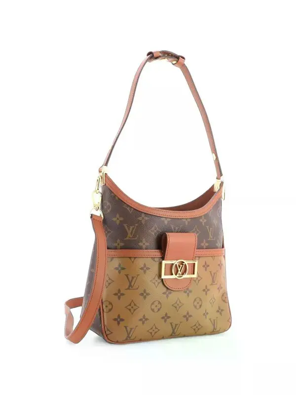 LOUIS VUITTON Dauphine Reverse Monogram Canvas Pm Hobo Bag