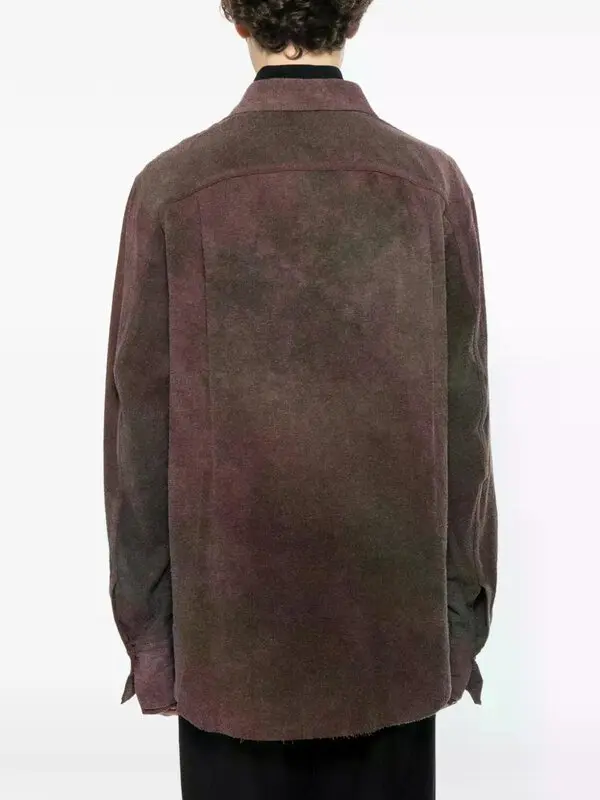 ZIGGY CHEN Faded-effect Concealed-fastening Shirt